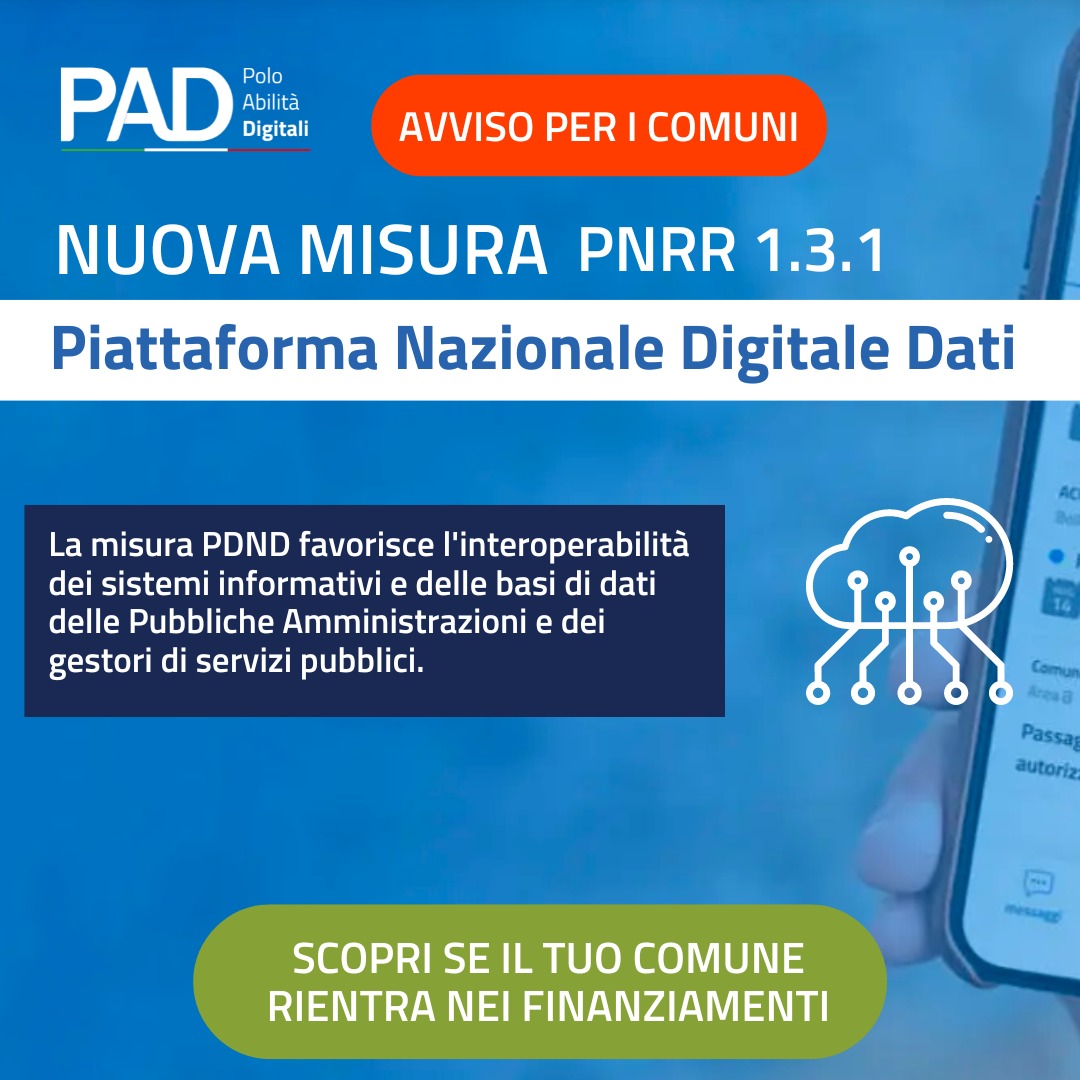 Misura 1.3.1. - Piattaforma Nazionale Digitale Dati - Polo Abilità Digitali